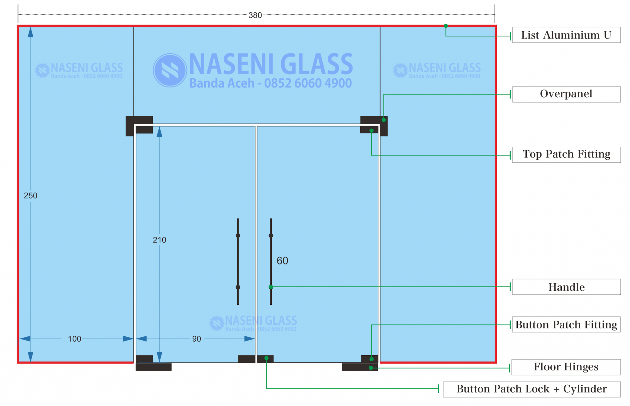 Analisa Harga Pintu Kaca Frameless Terbaru di Banda Aceh